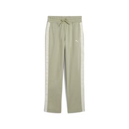 Sporthose Puma "Essentials Tape Relaxed Jogginghose M&auml;dchen", M&auml;dchen, Gr. 128, Normalgr&ouml;&szlig;en, gr&uuml;n (lux army gr&uuml;n), Obermaterial: 66% Baumwolle, 34% Polyester; Tasche &ndash; Oben: 100% Baumwolle, relaxed fit, Hosen Sporthose