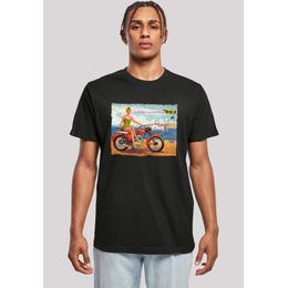 T-Shirt F4NT4STIC "BSA C15 Star 1962 Motorcycle Dockside Ad", Herren, Gr. L, schwarz, Obermaterial: 100% Baumwolle, regular fit, Rundhals, ohne Bündchen, Shirts, Premium Qualität