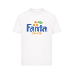 T-Shirt F4NT4STIC "Fanta Orange", Mädchen, Gr. 122/128, weiß, Obermaterial: 100% Baumwolle, regular fit, Rundhals, ohne Bündchen, Shirts, Official Merch