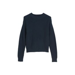 Marc O'Polo Strickpullover MARC O'POLO "aus reinem Organic Cotton", Kinder, Gr. 140, blau (night blau), Obermaterial: 100% Baumwolle, unifarben, Rundhals, Pullover