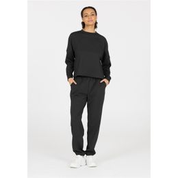 ENDURANCE ATHLECIA Sweathose ATHLECIA "Guyana", Damen, Gr. 36, EURO-Größen, schwarz, 79% Polyester, 21% Elasthan, unifarben, lang, Hosen, in dehnbarer Qualität für Top-Bewegungsfreiheit