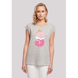 T-Shirt F4NT4STIC "Disney Alphabet S Is For Sleeping Beauty", Damen, Gr. XL, grau (erdgrau), Obermaterial: 100% Baumwolle, regular fit, Rundhals, ohne B&uuml;ndchen, Shirts T-Shirt, Print