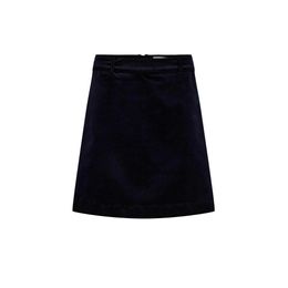 Nümph Midirock NÜMPH "Nümph Skirt NUJOANNA", Damen, Gr. 40, schwarz sapphire, Obermaterial: 97% Baumwolle, 3% Elasthan, Röcke