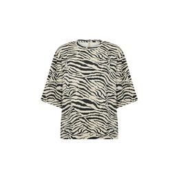 Funktionstop soyaconcept "Soya Concept Top SC-SALOME 1", Damen, Gr. L, 9999c schwarz combi, Obermaterial: 75% Modal, 20% Polyester, 5% Elasthan, Tops