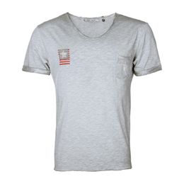 T-Shirt Top Gun "TG20193157", Herren, Gr. 48S, blau (dunkelblau), Obermaterial: 100% Baumwolle, Shirts T-Shirt