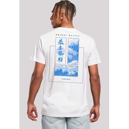 T-Shirt F4NT4STIC "Shibui Series Japan Streetstyle", Herren, Gr. L, weiß, Obermaterial: 100% Baumwolle, regular fit, Rundhals, ohne Bündchen, Shirts, Japan Streetwear Styles