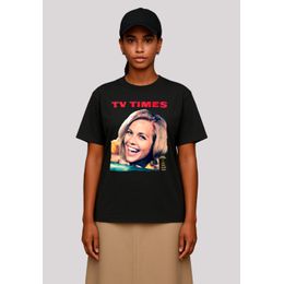 F4NT4STIC Damen T-Shirt "TV Times Honor Blackman 1964 Cover"off schwarz, Gr. S, Obermaterial: 100% Baumwolle, Shirts, Premium Qualit&auml;t