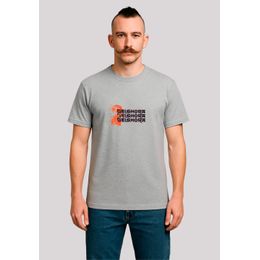 T-Shirt F4NT4STIC "Geishora Japan Streetstyle", Herren, Gr. S, grau melange, Obermaterial: 100% Baumwolle, regular fit, Rundhals, ohne B&uuml;ndchen, Shirts T-Shirt, Japan Streetwear Styles