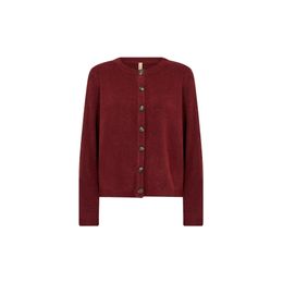 soyaconcept Damen Cardigan "Soya Concept Cardigan SC_ORLEAN"94177 chili pepper melange, Gr. XL, Obermaterial: 74% Polyacryl, 24% Polyester, 2%