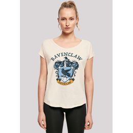 T-Shirt F4NT4STIC "Harry Potter Ravenclaw Crest", Damen, Gr. L, beige (sandweiß), Obermaterial: 100% Baumwolle, regular fit, Rundhals, ohne Bündchen, Shirts, Print