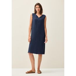 Midikleid Cecil, Damen, Gr. M (40), US-Gr&ouml;&szlig;en, blau (urban navy blau), Stoff, 88% Viskose, 12% Nylon, unifarben, normal wadenlang, Rundhals, B&uuml;ndchen, Kleider Midikleid, soft und trageangenehm