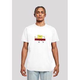 T-Shirt F4NT4STIC "Spongebob Schwammkopf WHATEVER", Herren, Gr. XXL, weiß, Obermaterial: 100% Baumwolle, regular fit, Rundhals, ohne Bündchen, Shirts, Herren,Premium Merch,Regular-Fit,Basic,Bedruckt