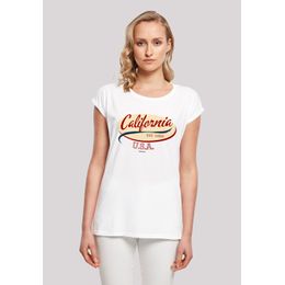 T-Shirt F4NT4STIC "California SHORT SLEEVE TEE", Damen, Gr. 4XL, wei&szlig;, Obermaterial: 100% Baumwolle, regular fit, Rundhals, ohne B&uuml;ndchen, Shirts T-Shirt, Print