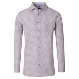 Businesshemd Casamoda "Casamoda Businesshemd Print", Herren, Gr. 43, Normalgr&ouml;&szlig;en, beige, 100% Baumwolle, bedruckt, comfort fit, Hemden