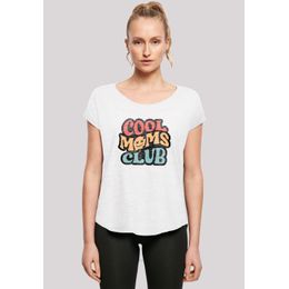 T-Shirt F4NT4STIC "Cooler Moms Club Muttertag Retro Vibe", Damen, Gr. 4XL, weiß, Obermaterial: 100% Baumwolle, regular fit, Rundhals, ohne Bündchen, Shirts, Premium Qualität