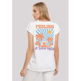 T-Shirt F4NT4STIC "Feeling a Little Salty Summer", Damen, Gr. 4XL, wei&szlig;, Obermaterial: 100% Baumwolle, regular fit, Rundhals, ohne B&uuml;ndchen, Shirts T-Shirt, Premium Qualit&auml;t