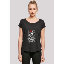 T-Shirt F4NT4STIC "Love is all you need", Damen, Gr. L, schwarz, Obermaterial: 100% Baumwolle, regular fit, Rundhals, ohne Bündchen, Shirts, Premium Qualität