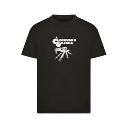 T-Shirt F4NT4STIC "A Clockwork Orange Silhouette", Mädchen, Gr. 110/116, schwarz, Obermaterial: 100% Baumwolle, regular fit, Rundhals, ohne Bündchen, Shirts, Official Merch