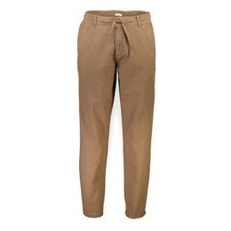 Leinenhose LINDBERGH "LINDBERGH Leinenhose", Herren, Gr. L, braun, Obermaterial: 55% Leinen, 45% Baumwolle, relaxed fit, Hosen