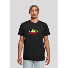 T-Shirt F4NT4STIC "Spongebob Schwammkopf WHATEVER", Damen, Gr. L, schwarz, Obermaterial: 100% Baumwolle, regular fit, Rundhals, ohne B&uuml;ndchen, Shirts T-Shirt, Herren,Premium Merch,Regular-Fit,Basic,Bedruckt
