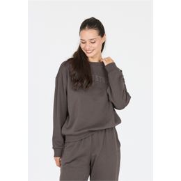 ENDURANCE ATHLECIA Sweatshirt ATHLECIA "Giannis", Damen, Gr. 38, anthrazit, 65% Polyester, 35% Baumwolle, unifarben, normal, Rundhals, Sweatshirts Sweatshirt, mit atmungsaktivem Design