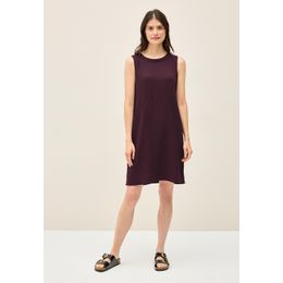 Sommerkleid Cecil, Damen, Gr. L42, US-Größen, rot (mulberry rot), Stoff, 56% Viskose, 43% Polyester, 1% Elasthan, unifarben, normal knieumspielend, Rundhals, abgesteppt, Kleider, knielang