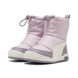 Sneaker Puma "Multiflex 2 Boot Sneakers Kinder", Kinder, Gr. 23, lila (mauve mist warm weiß plum jam pink lila), Obermaterial: Synthetik, Textil; Futter: Textil; Innensohle: Textil; Laufsohle: Gummi, Schuhe