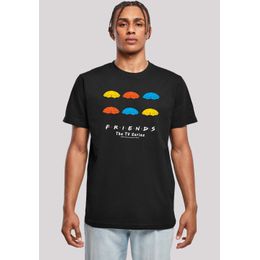 T-Shirt F4NT4STIC "FRIENDS Bunte Regenschirme", Herren, Gr. 4XL, schwarz, Obermaterial: 100% Baumwolle, regular fit, Rundhals, ohne B&uuml;ndchen, Shirts T-Shirt, Herren,Premium Merch,Regular-Fit,Basic,Bedruckt
