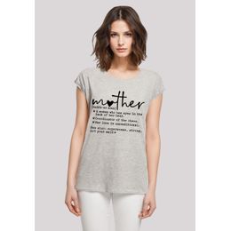 T-Shirt F4NT4STIC "Muttertag Superwoman Mama", Damen, Gr. 4XL, grau (erdgrau), Obermaterial: 100% Baumwolle, regular fit, Rundhals, ohne B&uuml;ndchen, Shirts T-Shirt, Premium Qualit&auml;t