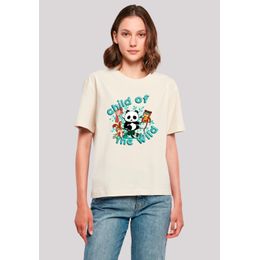 T-Shirt F4NT4STIC "Tao Tao Child Of The Wild", Damen, Gr. L, weiß (sandweiß), Obermaterial: 100% Baumwolle, oversize, Rundhals, ohne Bündchen, Shirts, Retro, Heroes of Childhood, TV Serie