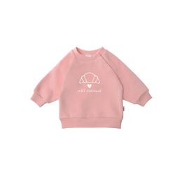 Sweatshirt Liliput "Petit Croissant", Mädchen, Gr. 62/68, rosa, 80% Baumwolle, 20% Polyester, bedruckt, normal, Rundhals, Sweatshirts, mit Rundhalsausschnitt