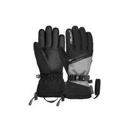 Skihandschuhe Reusch "Demi R-TEX XT", Damen, Gr. 7, schwarz (schwarz, grau), 94% Polyester, 6% Polyurethan, mehrfarbig, Handschuhe, mit verstellbarem Verschluss