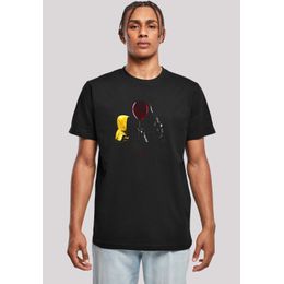 T-Shirt F4NT4STIC "IT Georgie Balloon", Herren, Gr. L, schwarz, Obermaterial: 100% Baumwolle, regular fit, Rundhals, ohne Bündchen, Shirts, Herren,Premium Merch,Regular-Fit,Basic,Bedruckt