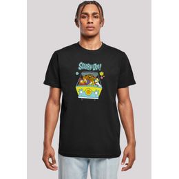 T-Shirt F4NT4STIC "Scooby Doo Mystery Machine Group", Herren, Gr. L, schwarz, Obermaterial: 100% Baumwolle, regular fit, Rundhals, ohne Bündchen, Shirts, Herren,Premium Merch,Regular-Fit,Basic,Bedruckt