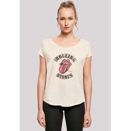 T-Shirt F4NT4STIC "The Rolling Stones Tour '78", Damen, Gr. M, beige (sandweiß), Obermaterial: 100% Baumwolle, regular fit, Rundhals, ohne Bündchen, Shirts T-Shirt, Premium Qualität