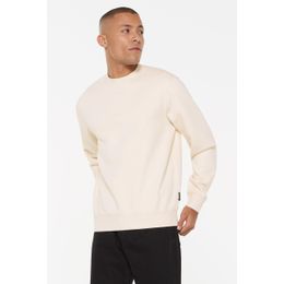 Sweater Harlem Soul, Herren, Gr. 3XL, beige (ecru), Material: 65% Baumwolle, 35% Polyester, unifarben, regular fit normal, Rundhals, eingesetzt Rippb&uuml;ndchen, Sweatshirts Sweater, mit weicher Innenseite