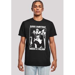 T-Shirt F4NT4STIC "Jedes M&auml;rchen braucht einen B&ouml;sewicht", Damen, Gr. L, schwarz, Obermaterial: 100% Baumwolle, regular fit, Rundhals, ohne B&uuml;ndchen, Shirts T-Shirt, Herren,Premium Merch,Regular-Fit,Basic,Bedruckt