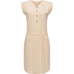 Sommerkleid Ragwear "Zofka", Damen, Gr. XL (42), Normalgrößen, beige, Obermaterial: 50% Lyocell, 50% Baumwolle, figurumspielend knielang, Rundhals, Ärmel ohne Ärmelschlitz normaler Saum, Kleider, Jersey Kleid mit sommerlichem Print