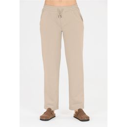 Sweathose CRUZ "Rusvil", Damen, Gr. 46, EURO-Gr&ouml;&szlig;en, beige, 60% Baumwolle, 40% Polyester, unifarben, lang, Hosen Sweathose, Aus atmungsaktivem Material