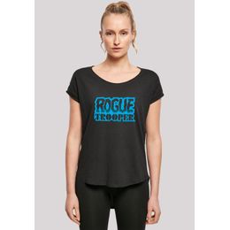 F4NT4STIC Damen T-Shirt "Rogue Trooper Comic Book Blue Logo"schwarz, Gr. XS, Obermaterial: 100% Baumwolle, Shirts, Premium Qualit&auml;t