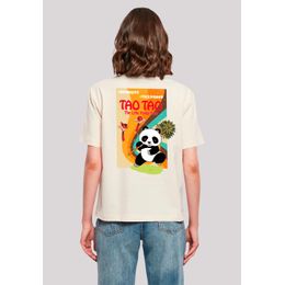 T-Shirt F4NT4STIC "Tao Tao Heroes of Childhood", Damen, Gr. L, wei&szlig; (sandwei&szlig;), Obermaterial: 100% Baumwolle, oversize, Rundhals, ohne B&uuml;ndchen, Shirts T-Shirt, Nostalgie, Retro Print, Kinderserie