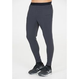 Sporthose Endurance "Baremo", Herren, Gr. M, US-Größen, grau (dunkelgrau), 100% Polyester, unifarben, normal, Hosen Sporthose, im gerippten Design