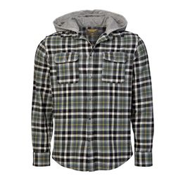 Fleecehemd HERO by John Medoox "HERO by John Medoox Overshirt", Herren, Gr. M, US-Gr&ouml;&szlig;en, blau (navy check), Fleece, 100% Baumwolle, regular fit, Hemden, Regular Fit Casual Fleece f&uuml;r Herren