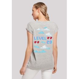 T-Shirt F4NT4STIC "Happy New Year Silvester 2023", Damen, Gr. S, grau (erdgrau), Obermaterial: 100% Baumwolle, regular fit, Rundhals, ohne B&uuml;ndchen, Shirts T-Shirt, Print