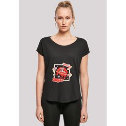 F4NT4STIC Damen T-Shirt "Lips like sugar retro fashion Valentinstag"schwarz, Gr. XXL, Obermaterial: 100% Baumwolle, Shirts, Premium Qualit&auml;t