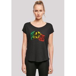 T-Shirt F4NT4STIC "Bob Marley Chords Reggae Music by Rock Off", Damen, Gr. L, schwarz, Obermaterial: 100% Baumwolle, regular fit, Rundhals, ohne Bündchen, Shirts, Premium Qualität, Musik