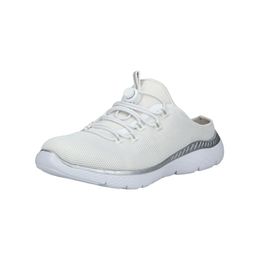 Pantolette Rieker "Rieker Pantoletten Textil", Damen, Gr. 40, wei&szlig;, Textil, Schuhe Pantolette