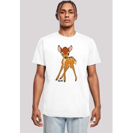T-Shirt F4NT4STIC "Disney Bambi Classic", Herren, Gr. XXL, wei&szlig;, Obermaterial: 100% Baumwolle, regular fit, Rundhals, ohne B&uuml;ndchen, Shirts T-Shirt, Herren,Premium Merch,Regular-Fit,Basic,Bedruckt