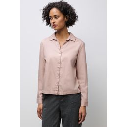 Hemdbluse Street One, Damen, Gr. 38, faded rose, Web, 100% Baumwolle, unifarben, normal normal, V-Ausschnitt, Manschette, Blusen Hemdbluse, aus reiner Baumwolle