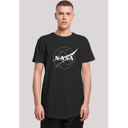 T-Shirt F4NT4STIC "NASA Classic Insignia Monochrome", Herren, Gr. M, schwarz, Obermaterial: 100% Baumwolle, regular fit, Rundhals, ohne Bündchen, Shirts, Print